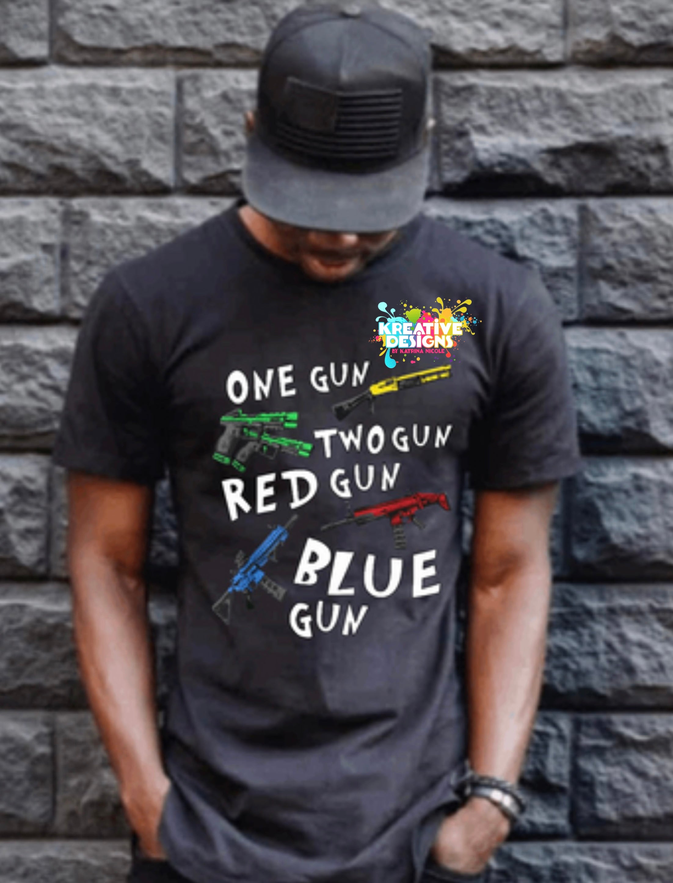 One Gun, Two Gun. Red Gun, Blue Gun. – Kreative Designs By Katrina Nicole